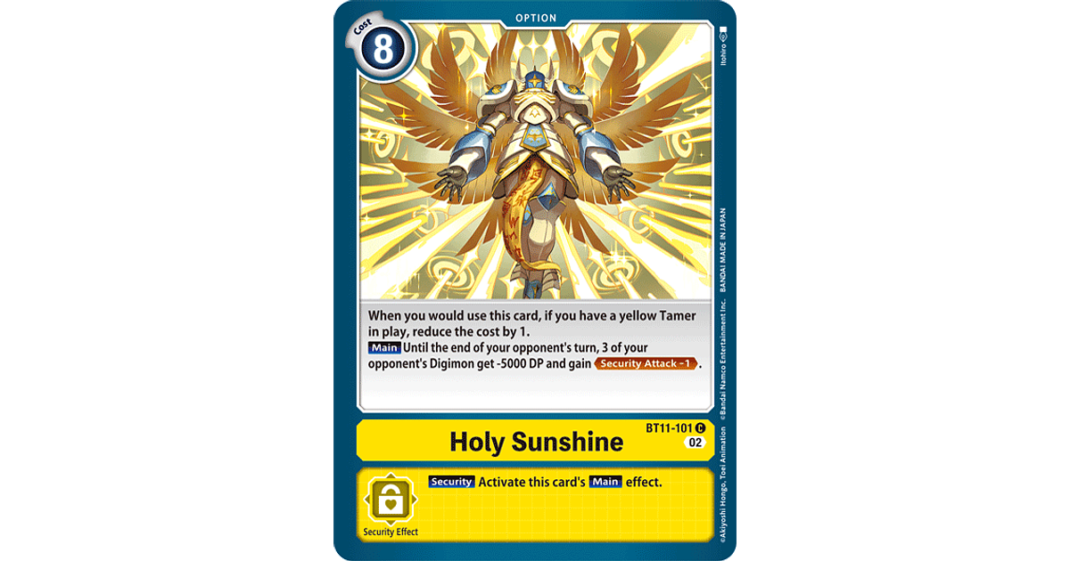 BT11-101 C Holy Sunshine