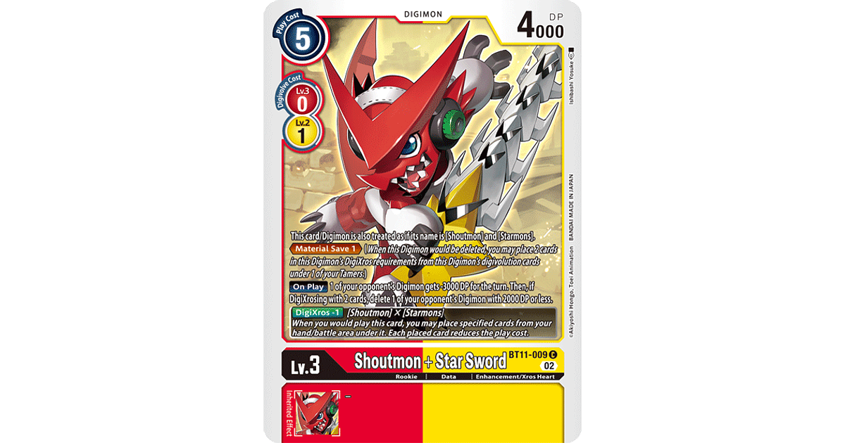 BT11-009 C Shoutmon + Star Sword