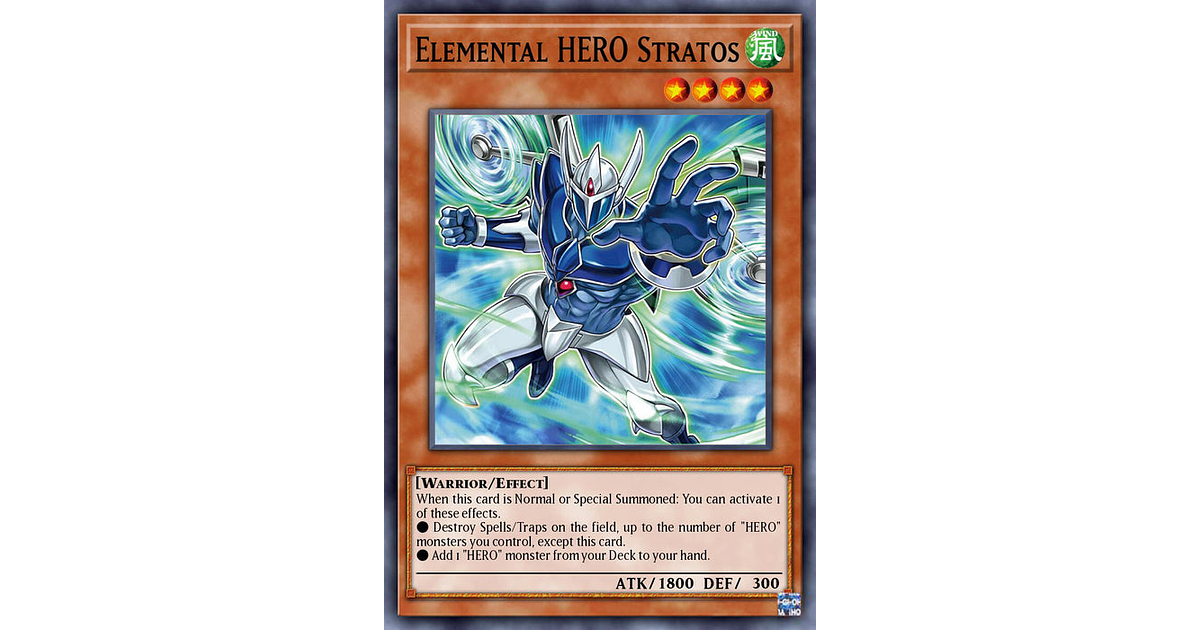Elemental HERO Stratos (alternate art) - BLC1-EN022 - Ult...