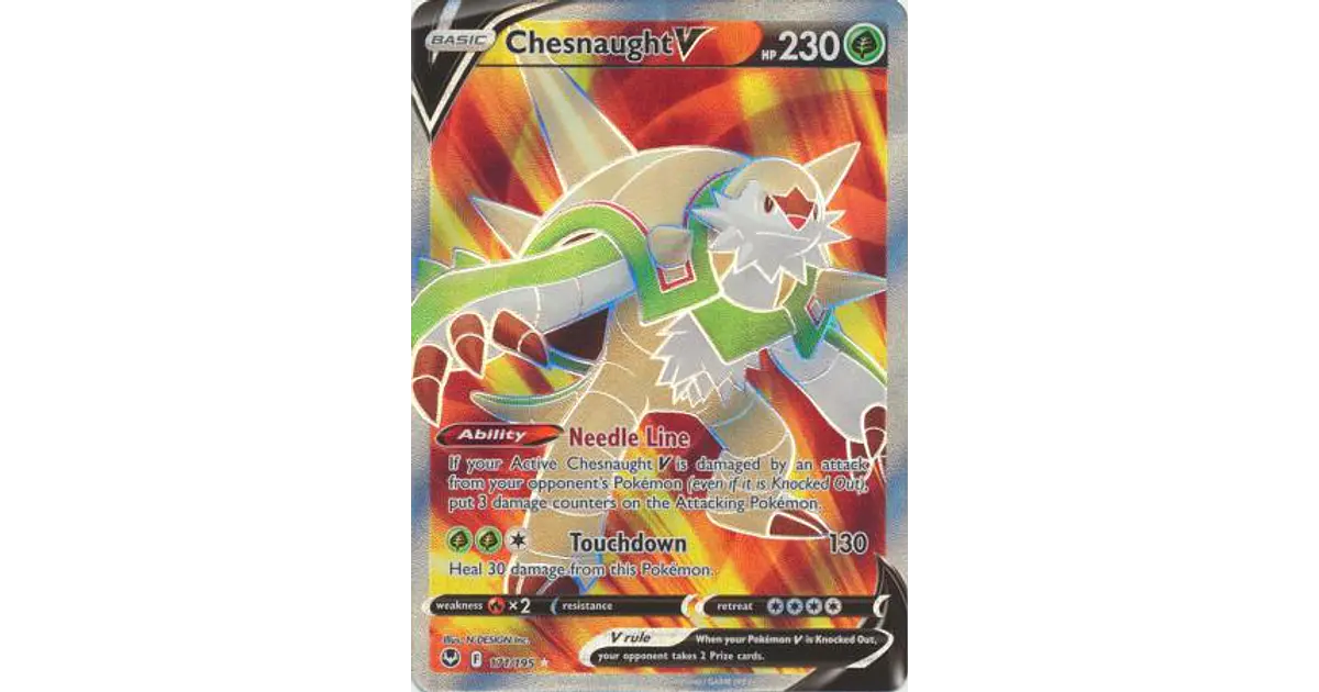 Chesnaught V - 171/195 - Full Art Ultra Rare