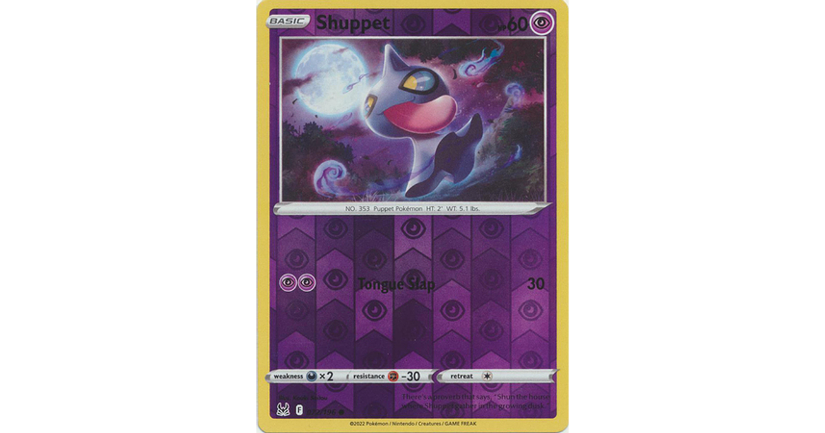Shuppet - 072/196 - Common Reverse Holo