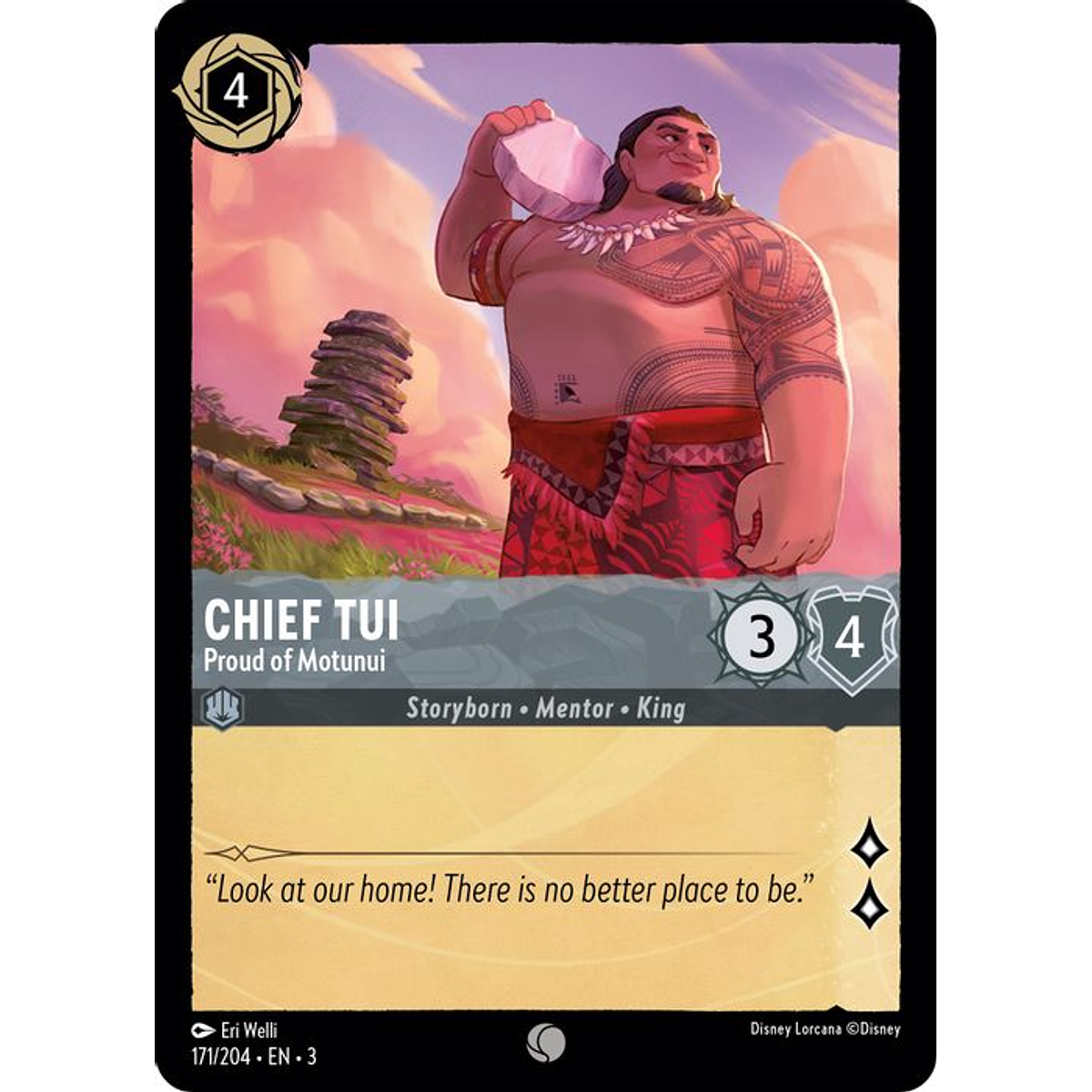 Chief Tui - Proud of Motunui - 171/204 - Common