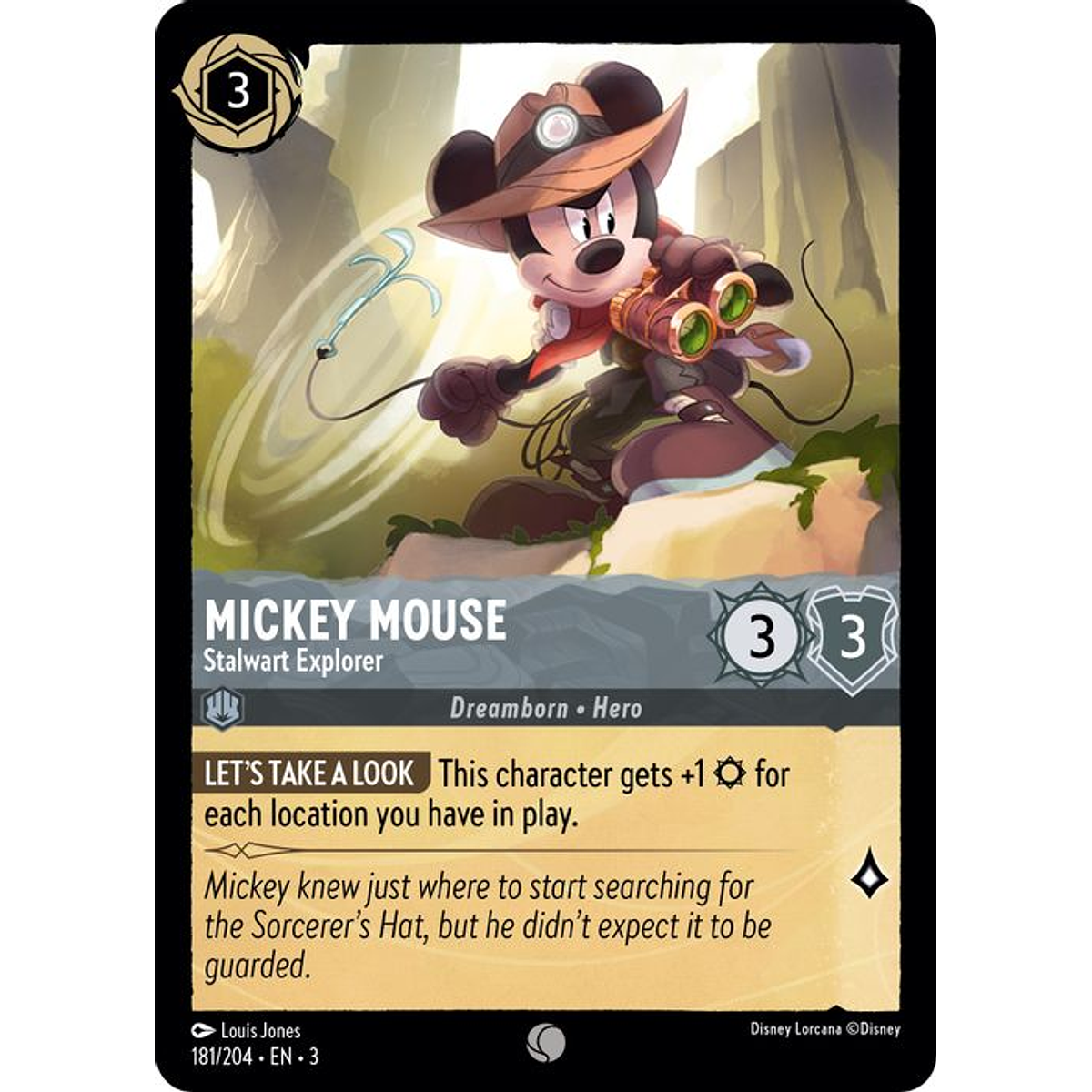 Mickey Mouse - Stalwart Explorer - 181/204 - Common