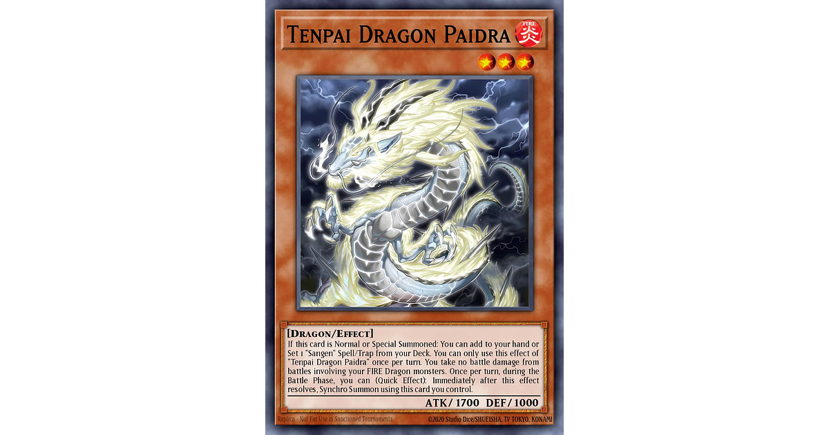 Tenpai Dragon Paidra - LEDE-EN016 - Super Rare 1st Edition