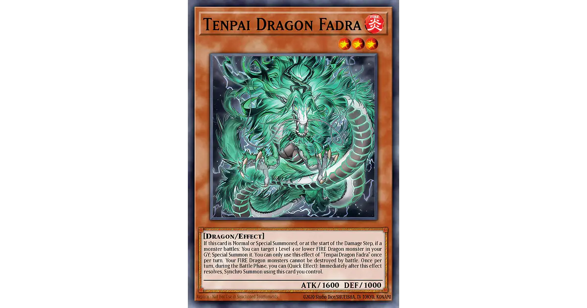 Tenpai Dragon Fadra - LEDE-EN017 - Common 1st Edition