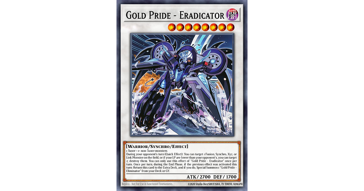 Gold Pride - Eradicator - LEDE-EN041 - Ultra Rare 1st Edi...