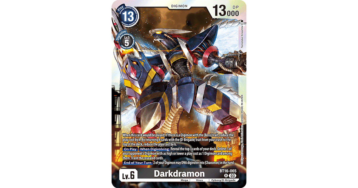 BT16-065 R Darkdramon