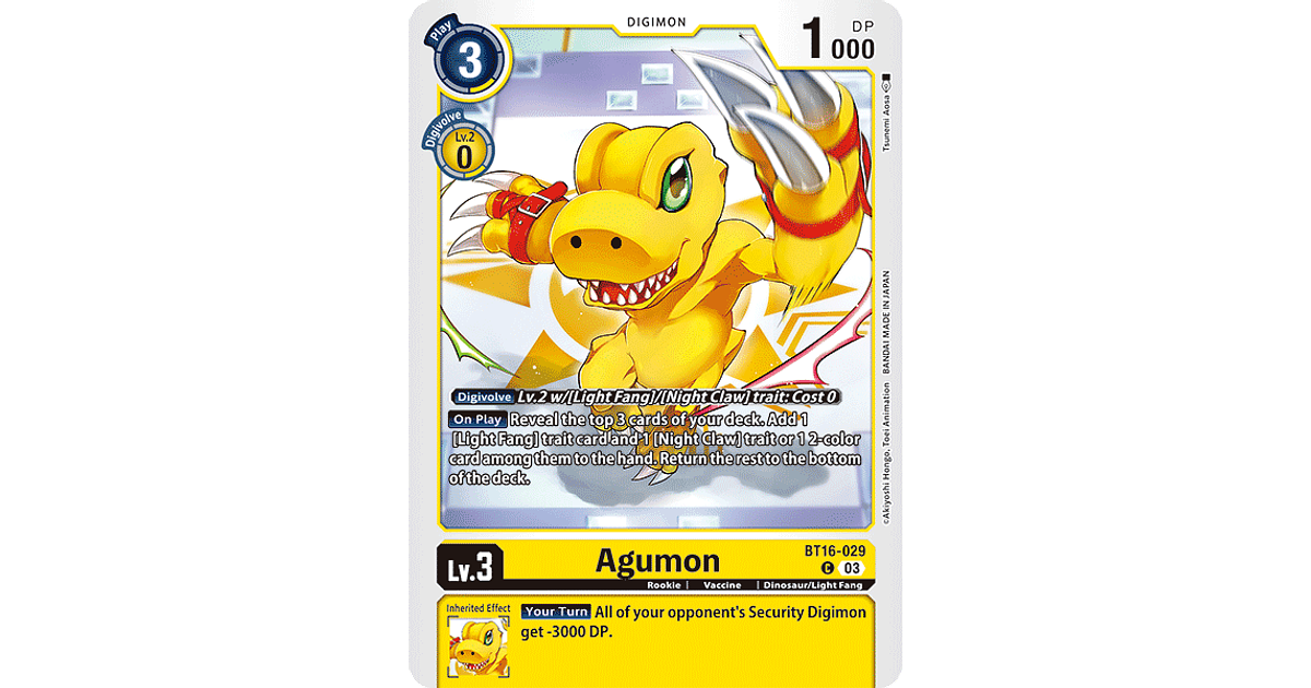 BT16-029 C Agumon