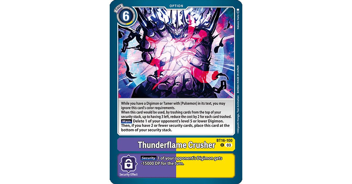 BT16-100 C Thunderflame Crusher