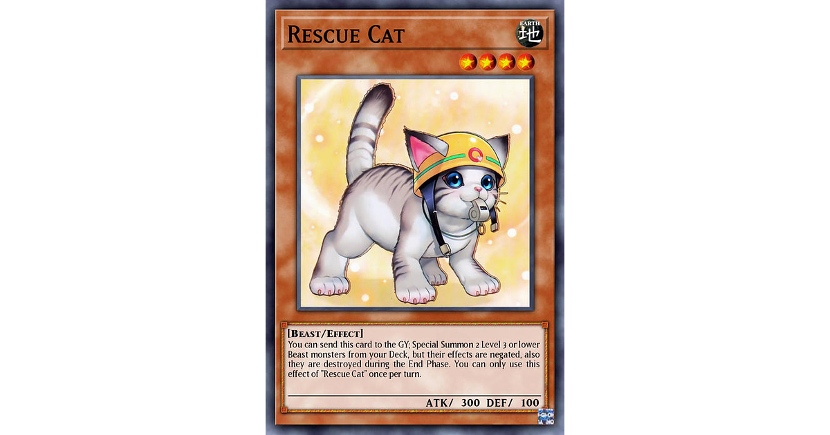 Rescue Cat (alternate art) - RA02-EN001 - Super Rare