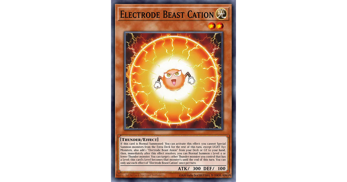 Electrode Beast Cation - BLTR-EN032 - Ultra Rare 1st Edition