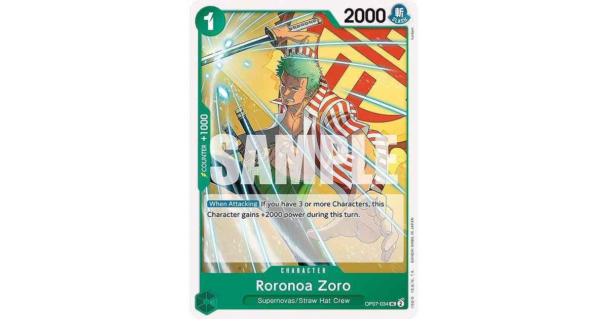 OP07-034 U Roronoa Zoro (034)