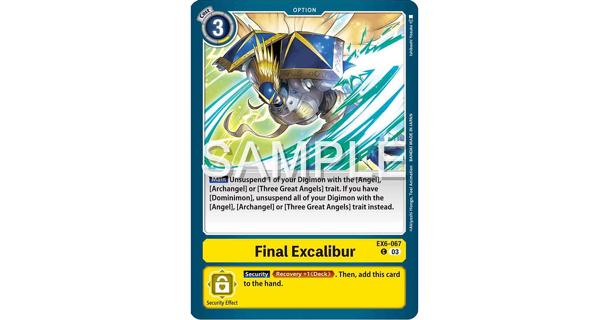 EX6-067 C Final Excalibur