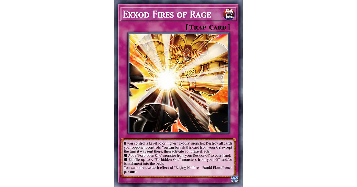 Exxod Fires of Rage - INFO-EN068 - Super Rare 1st Edition