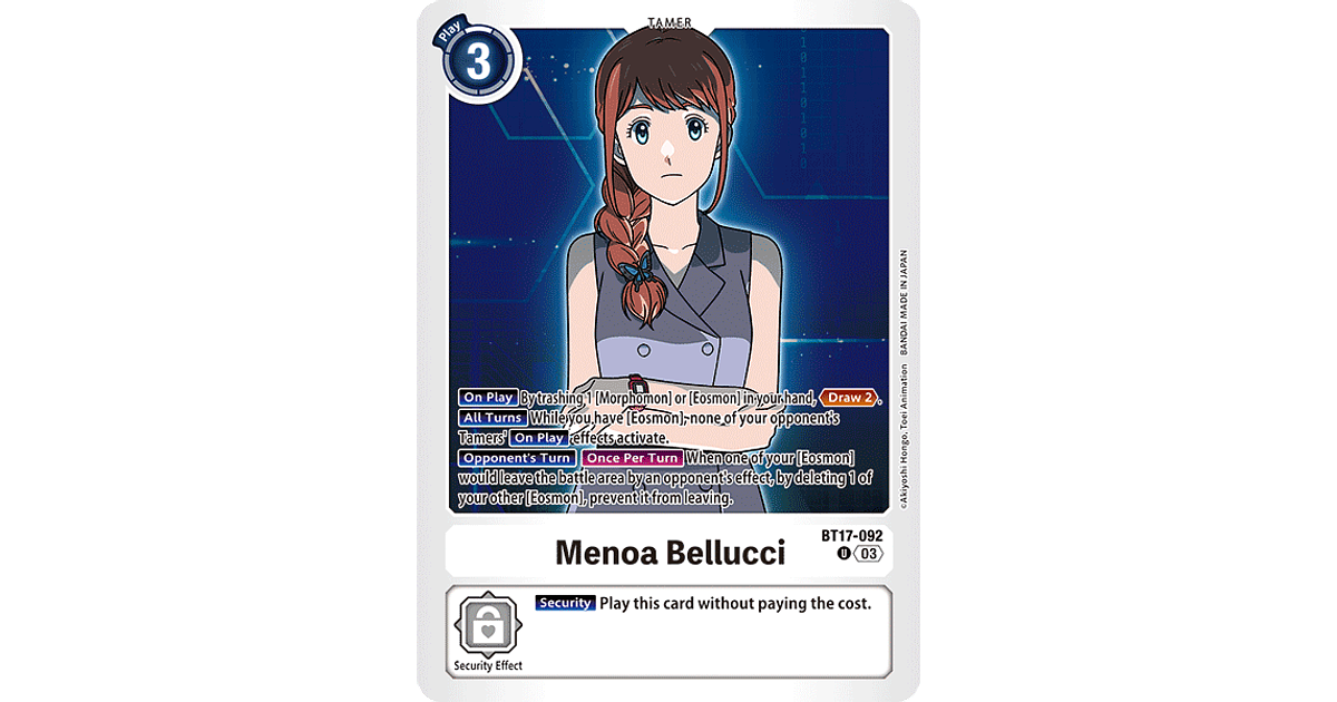 BT17-092 U Menoa Bellucci