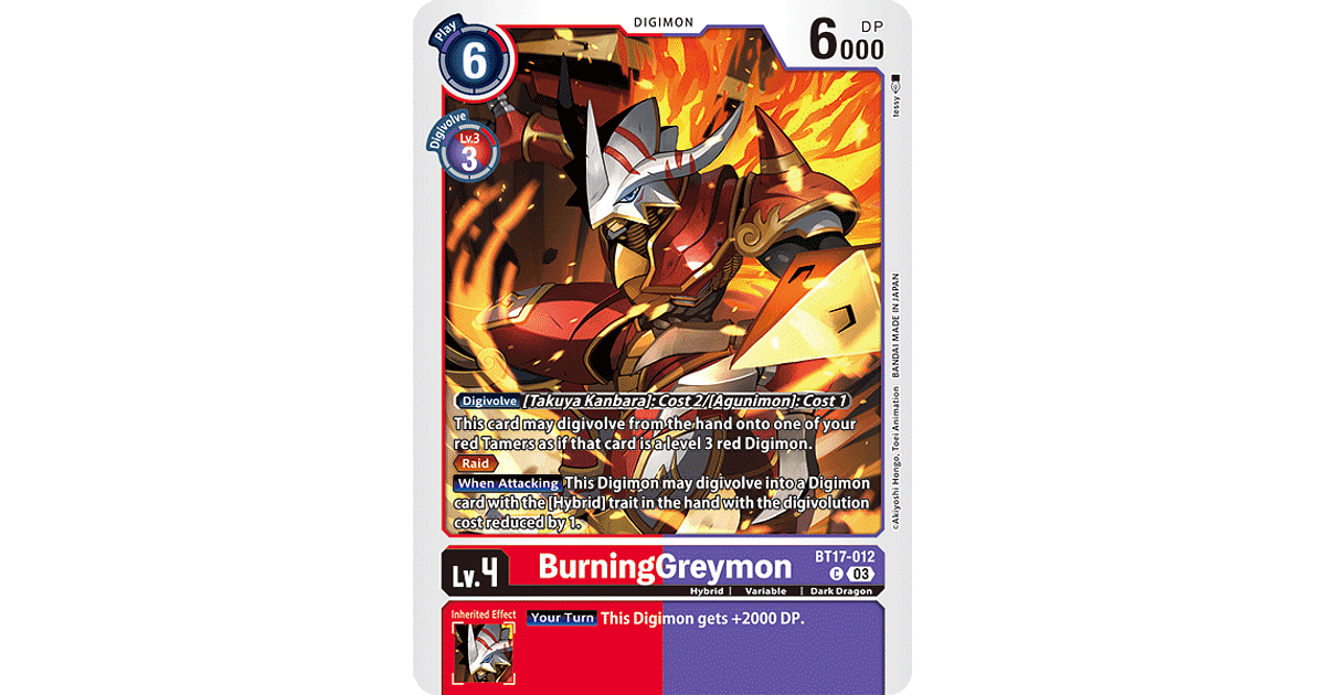 BT17-012 C BurningGreymon