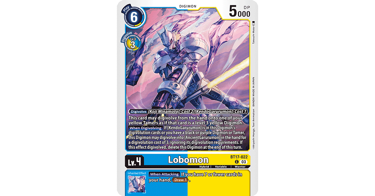 BT17-022 C Lobomon