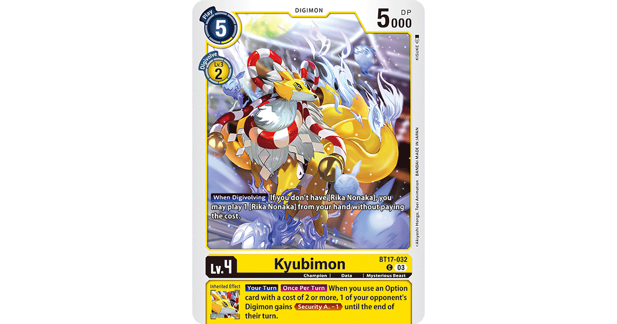BT17-032 C Kyubimon