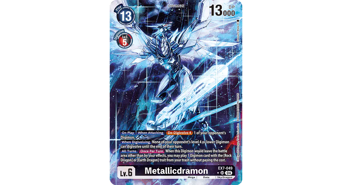 EX7-049 (Alternate Art) Metallicdramon