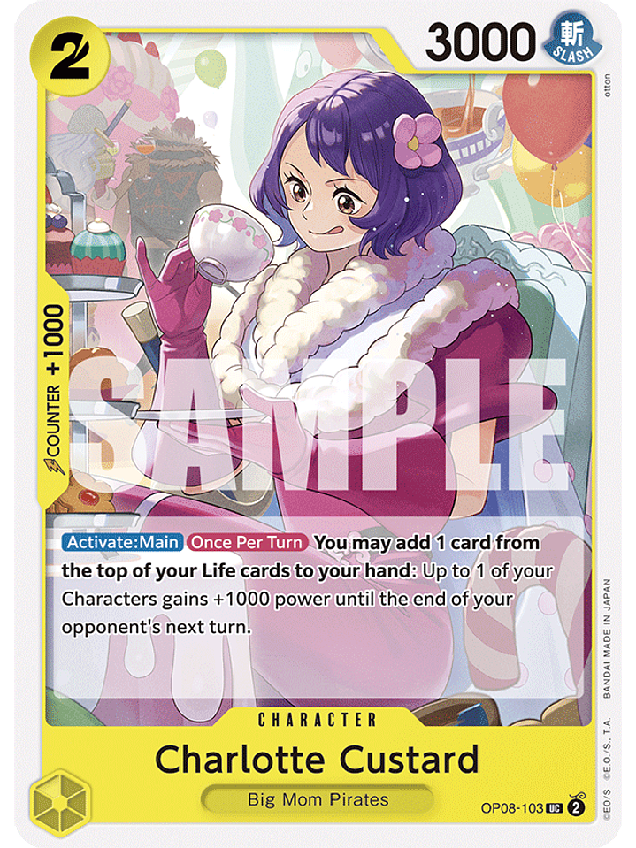 OP08-103 U Charlotte Custard