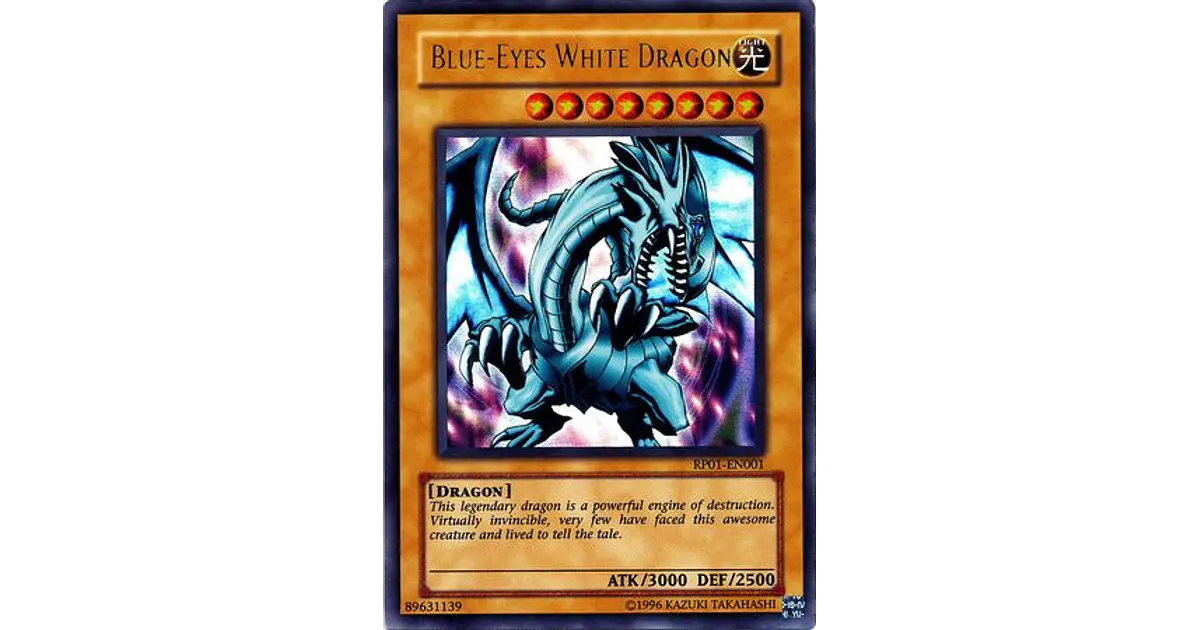 Blue-Eyes White Dragon - RP01-EN001 - Ultra Rare (Reprint)