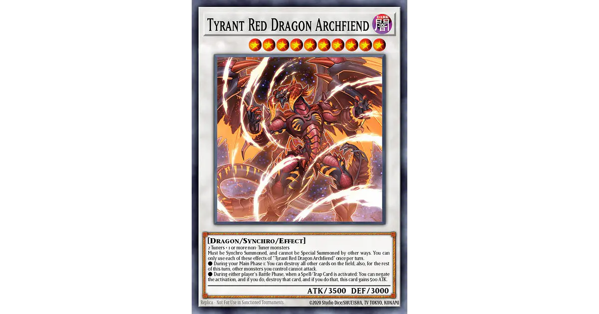 Tyrant Red Dragon Archfiend - MP24-EN043 - Quarter Centur...