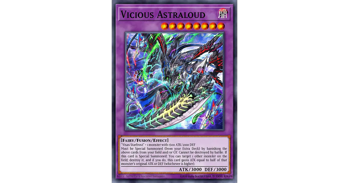 Vicious Astraloud - MP24-EN083 - Prismatic Secret Rare 1s...