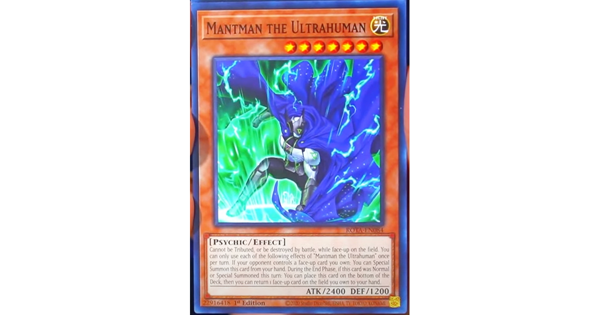 Mantman the Ultrahuman - ROTA-EN084 - Common 1st Edition