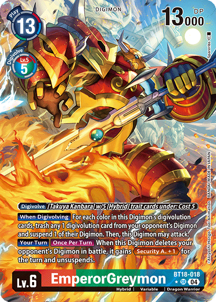BT18-018 (Alternate Art) EmperorGreymon