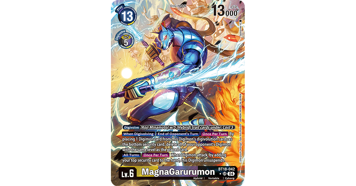 BT18-042 (Alternate Art) MagnaGarurumon
