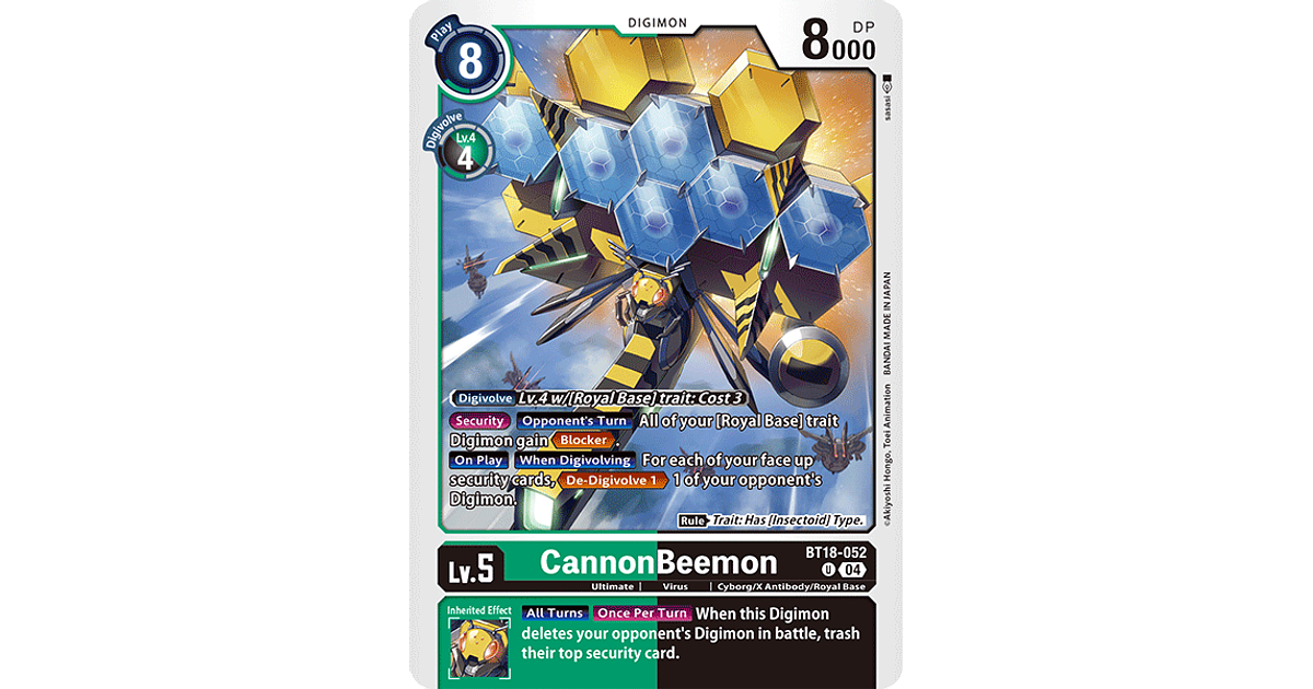 BT18-052 U CannonBeemon