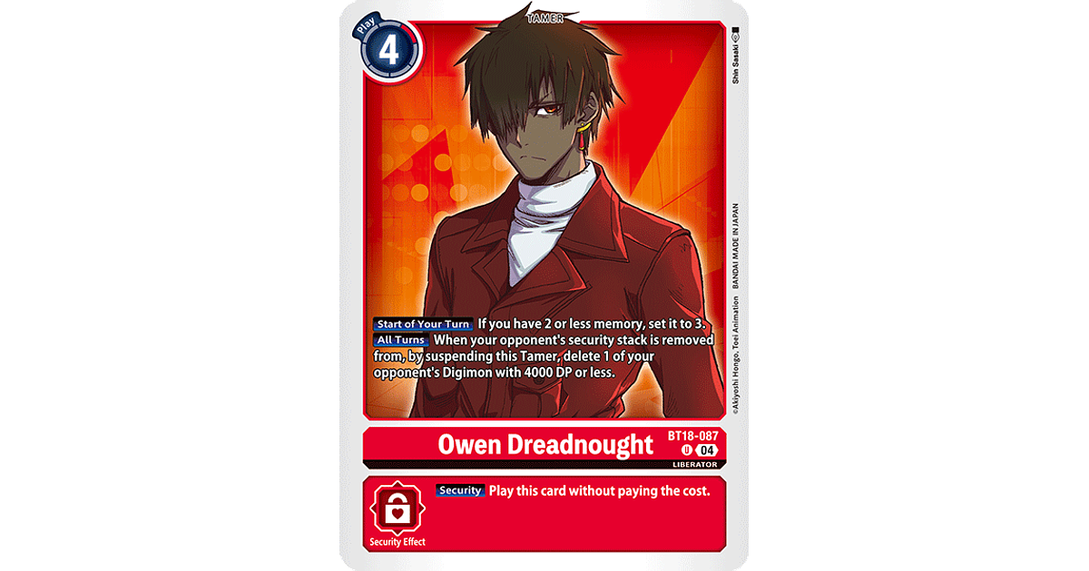 BT18-087 U Owen Dreadnought