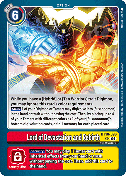 BT18-096 U Lord of Devastation and Rebirth