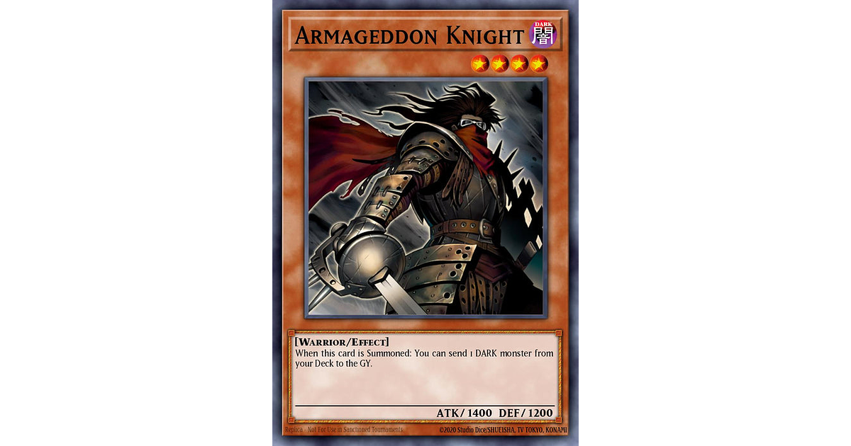 Armageddon Knight - RA03-EN002 - Super Rare 1st Edition