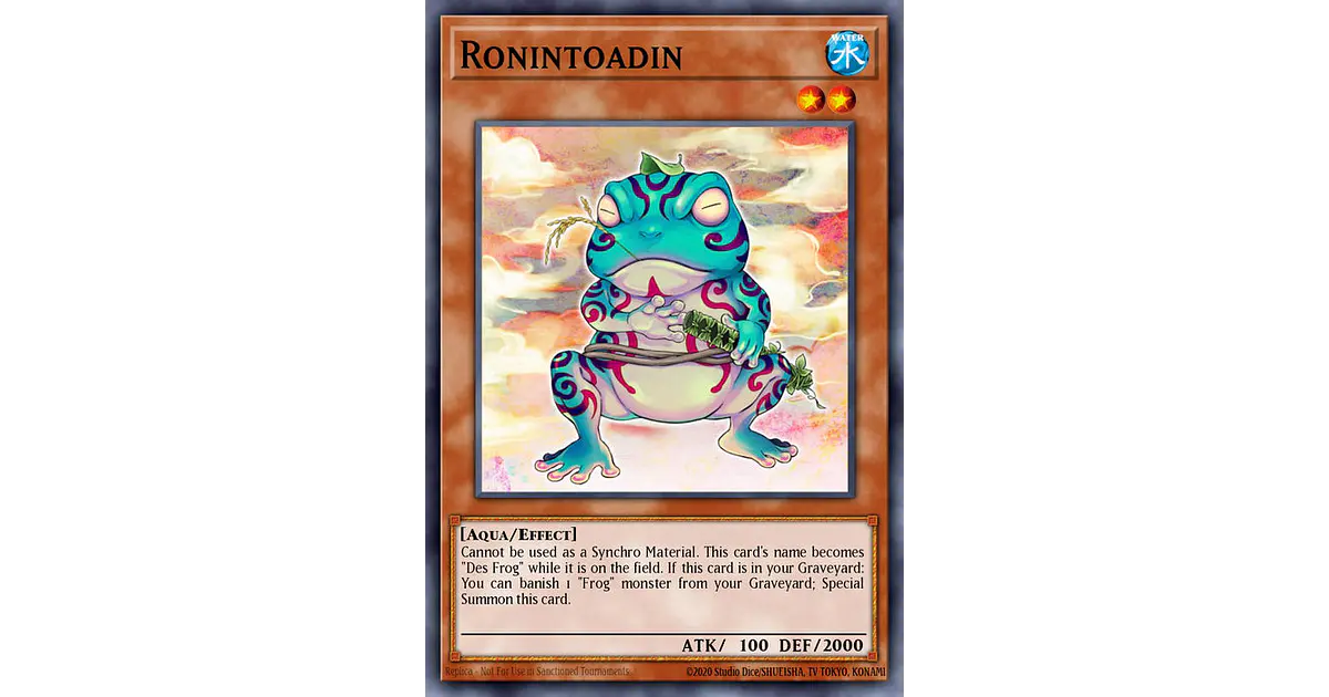 Ronintoadin - RA03-EN236 - Platinum Secret Rare 1st Edition