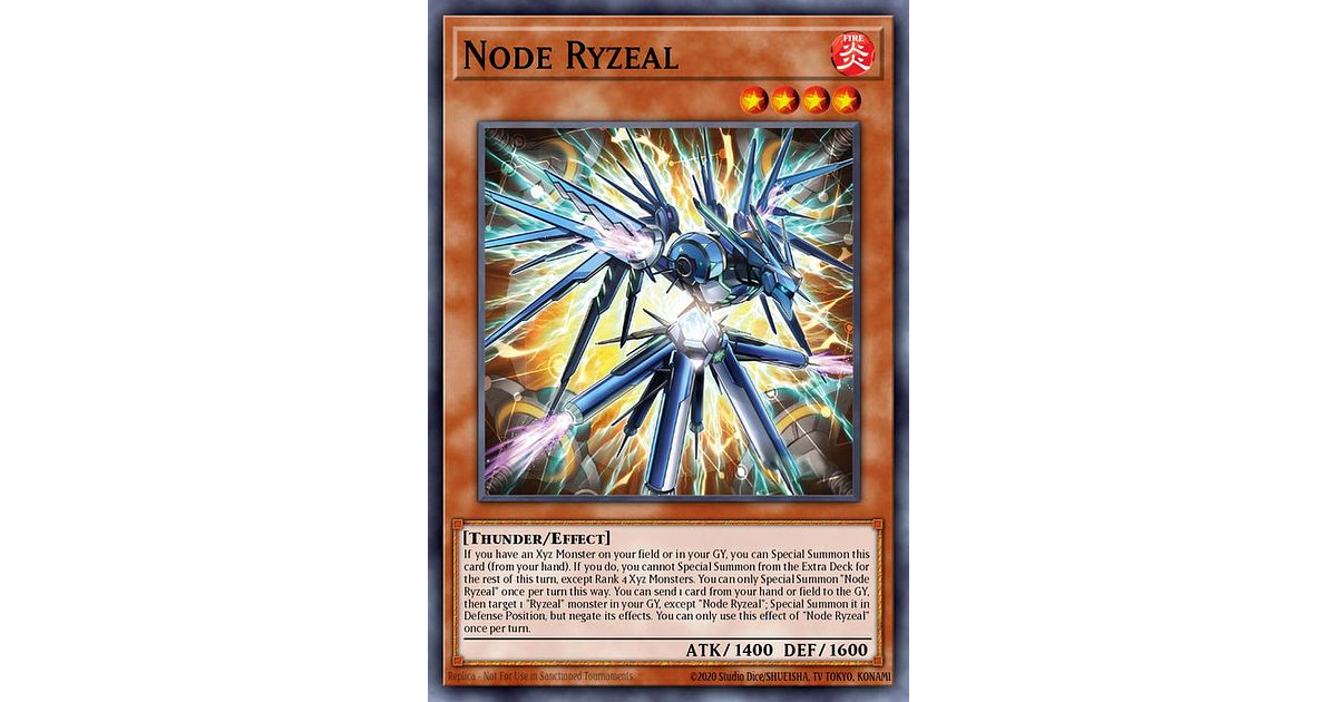 Node Ryzeal - CRBR-EN002 - Super Rare 1st Edition