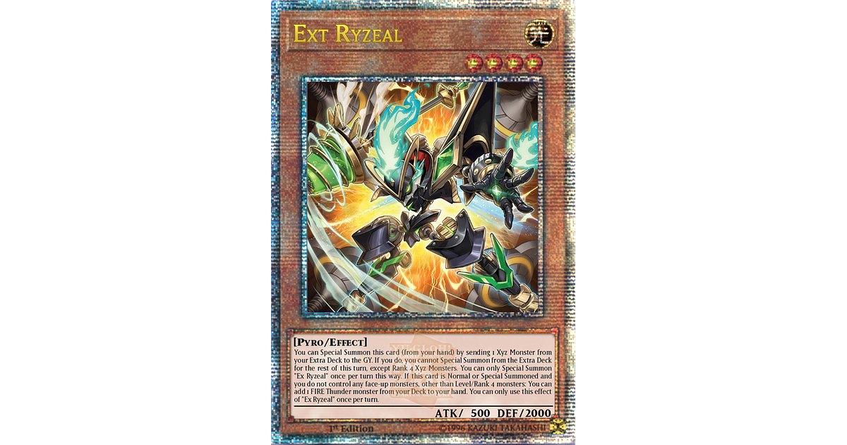 Ext Ryzeal - CRBR-EN004 - Quarter Century Secret Rare 1st...