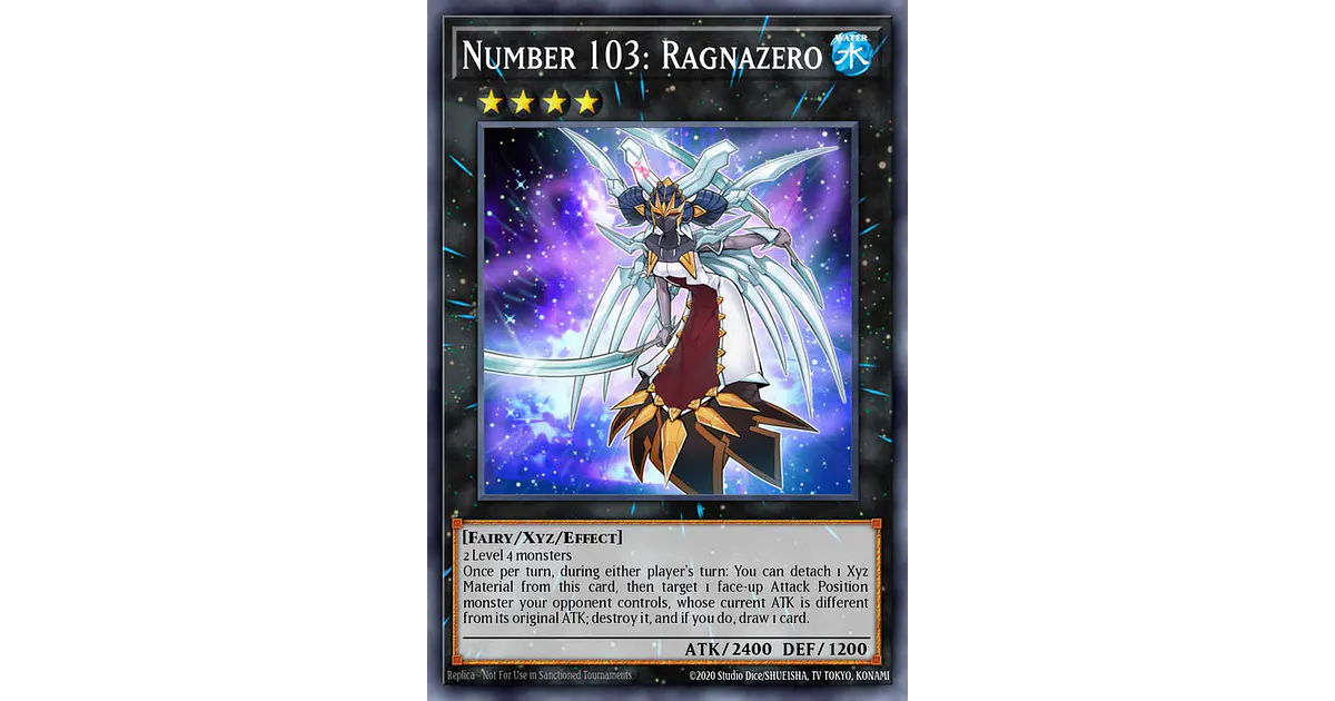 Number 103: Ragnazero - CRBR-EN011 - Rare 1st Edition