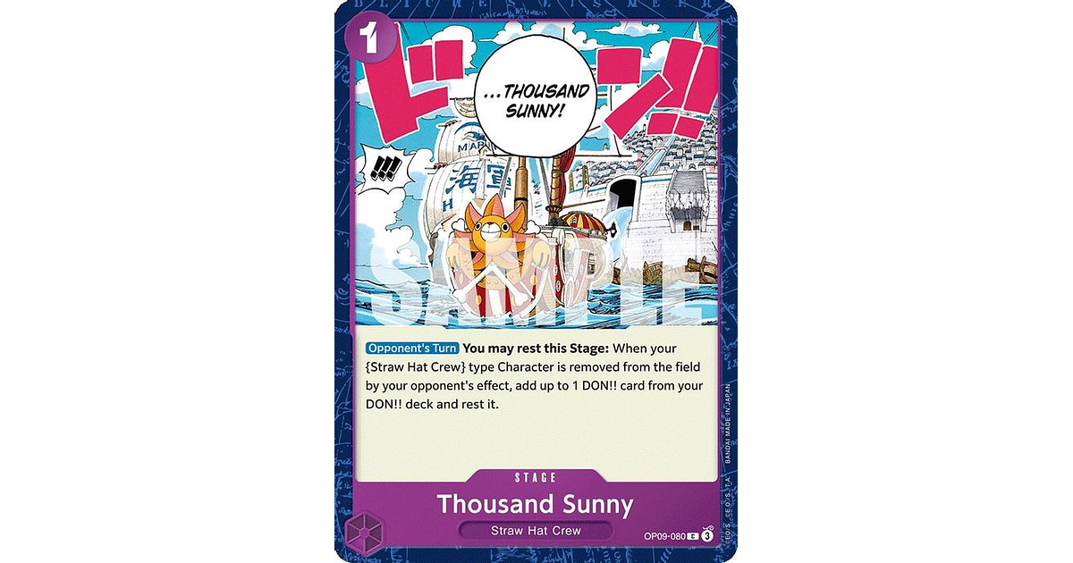 OP09-080 C Thousand Sunny