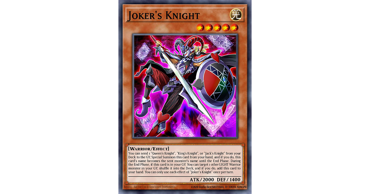 Joker's Knight - SBC2-ENA05 - Prismatic Secret Rare 1st E...