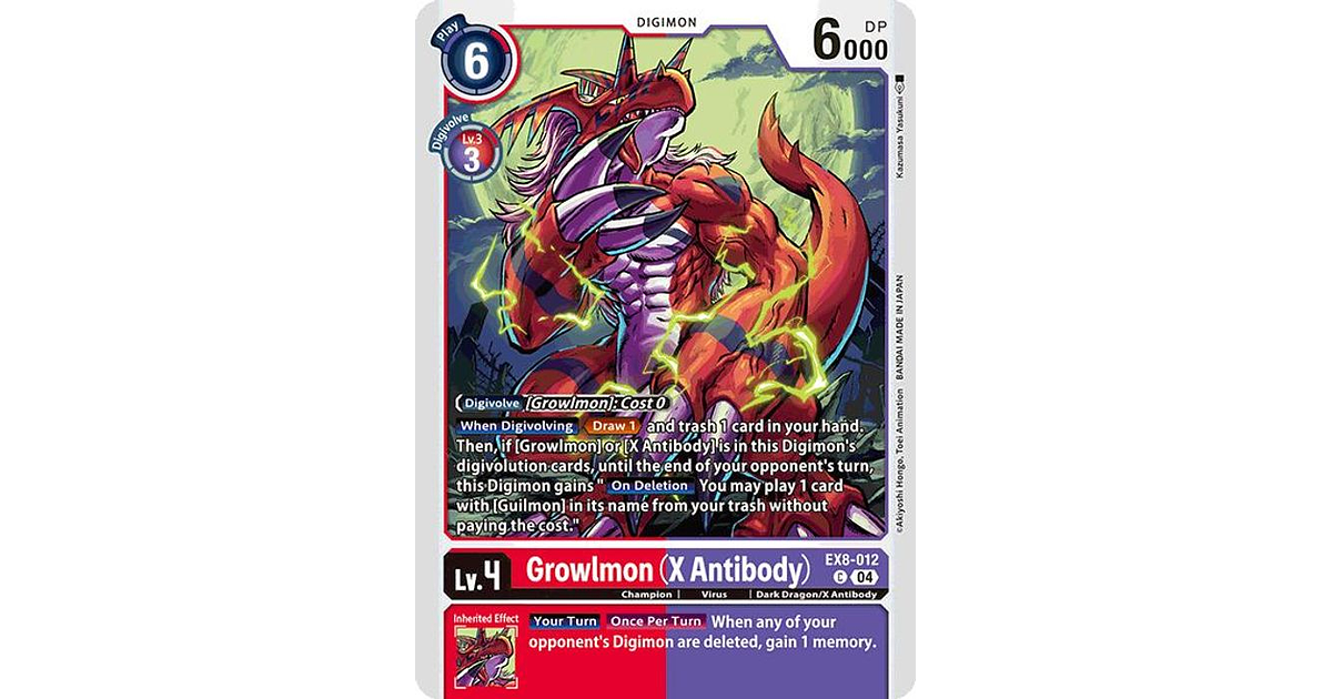 EX8-012 C Growlmon (X Antibody)
