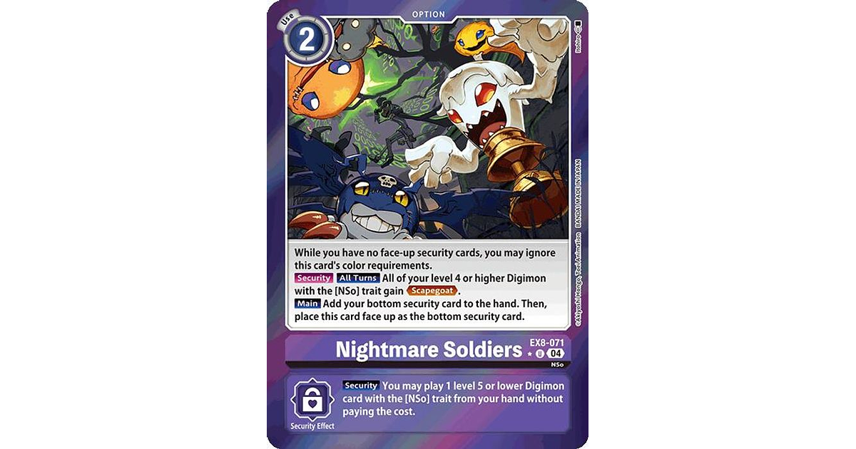 EX8-071 (Limited Foil) Nightmare Soldiers