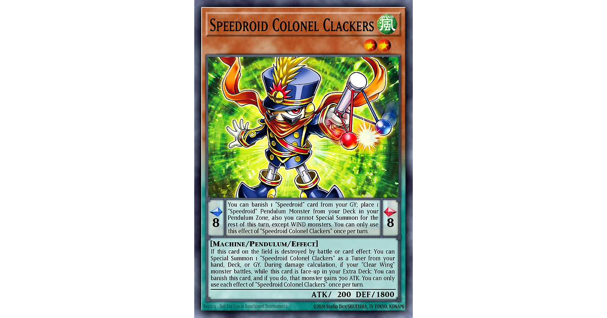 Speedroid Colonel Clackers - SUDA-EN006 - Common 1st Edition