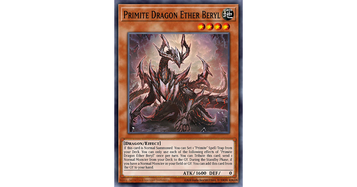 Primite Dragon Ether Beryl - SUDA-EN015 - Ultra Rare 1st ...