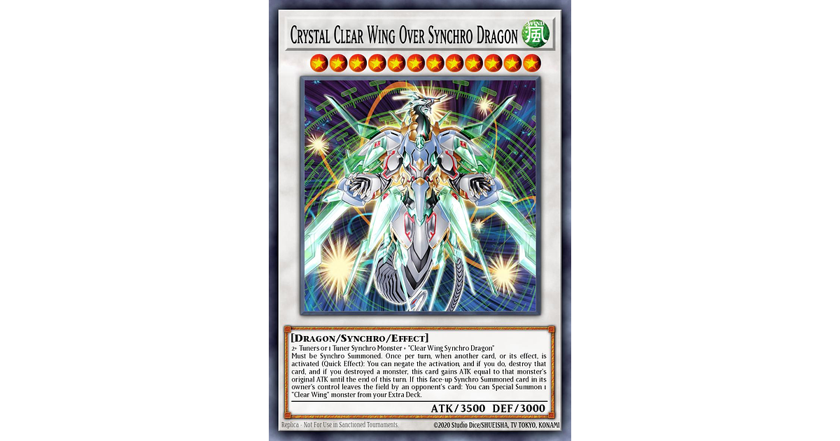 Crystal Clear Wing Over Synchro Dragon - SUDA-EN039 - Ult...