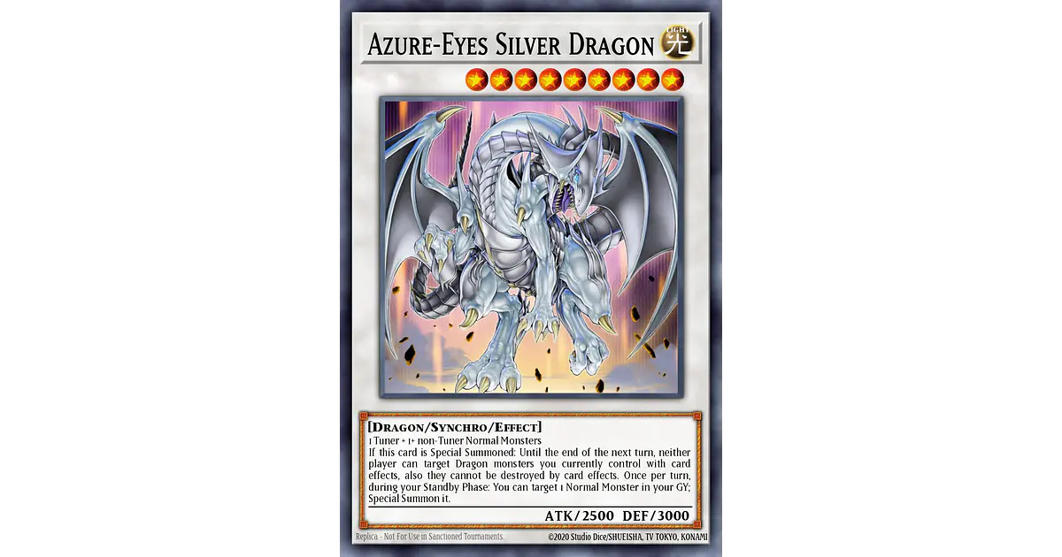Azure-Eyes Silver Dragon - SDWD-EN039 - Common 1st Edition