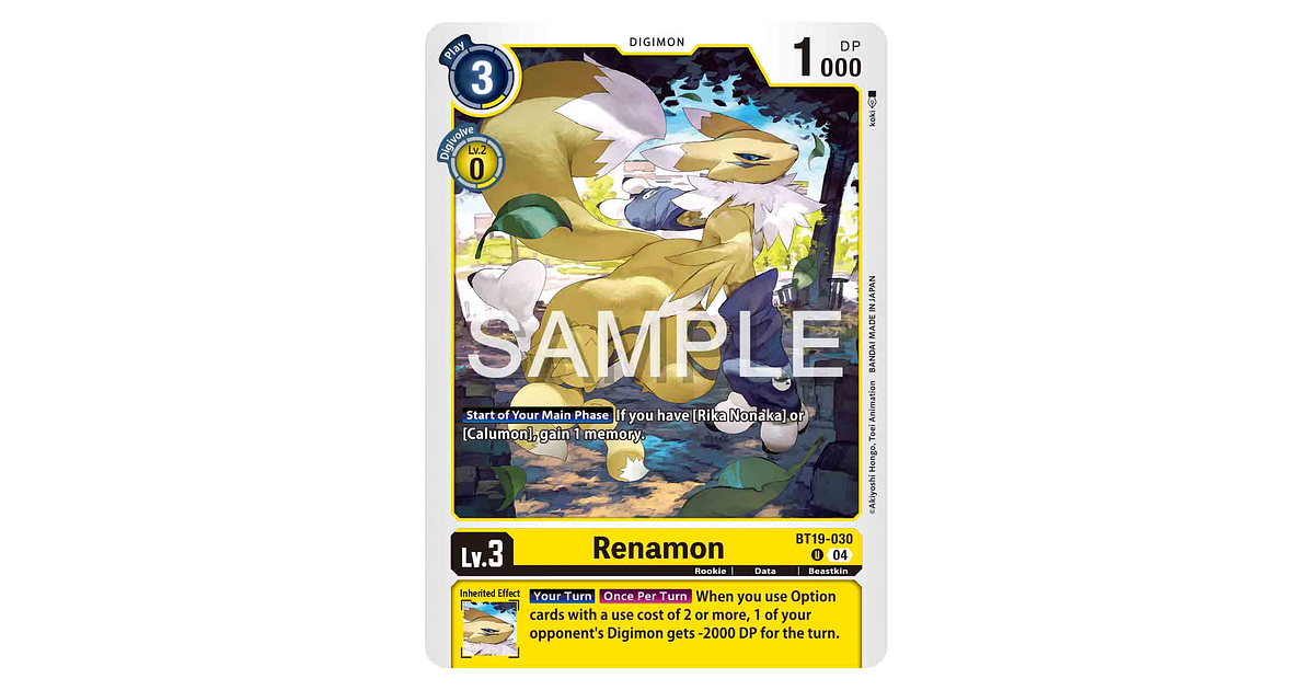 BT19-030 U Renamon