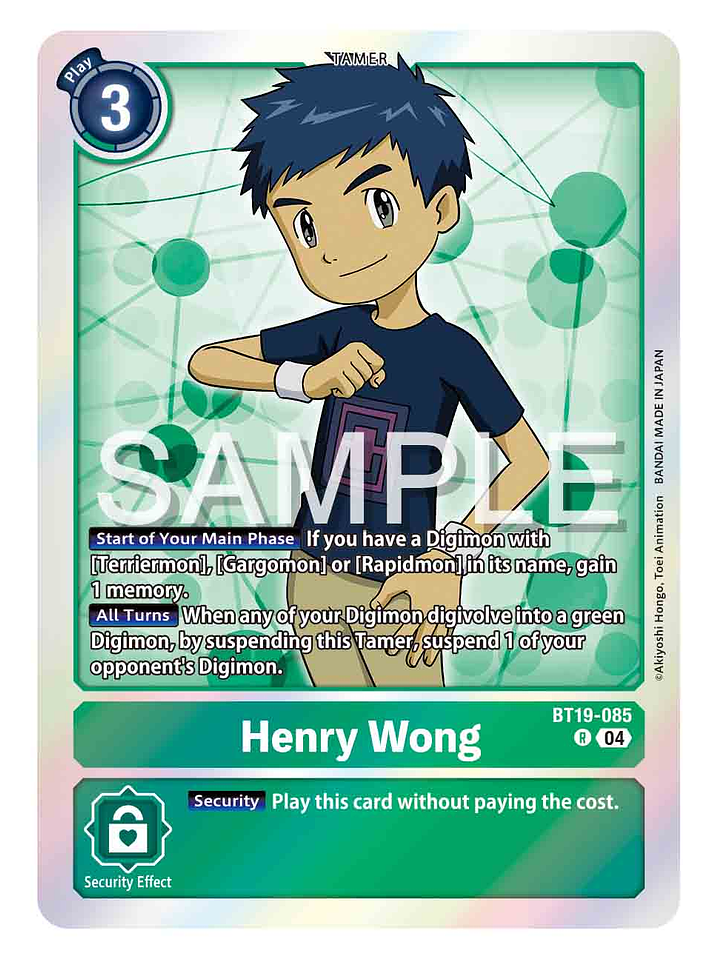 BT19-085 R Henry Wong