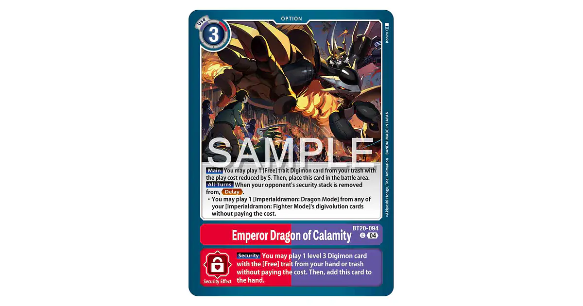 BT20-094 C Emperor Dragon of Calamity