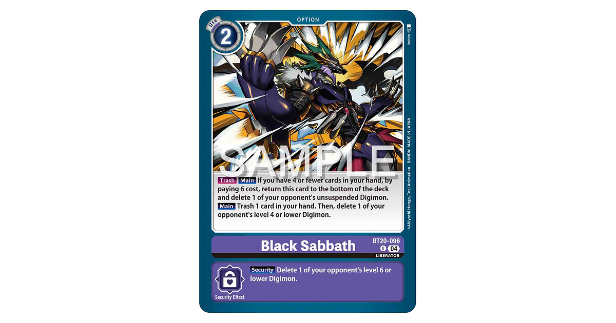 BT20-096 U Black Sabbath